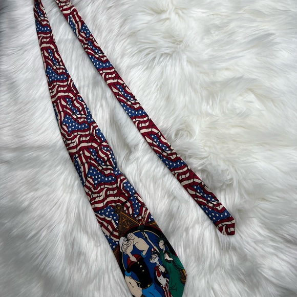 Accessories | Beans Mcgee Popeye American Flag Patriotic Tie | Poshmark